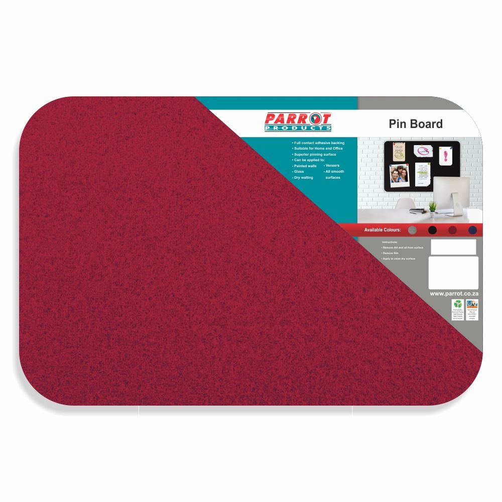 Adhesive Pin Board (No Frame - 600*450mm - Red) | Leroy Merlin South Africa