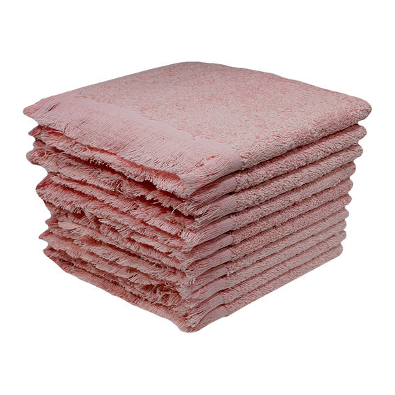 Bunty's Plush 380 GSM Terry Fringe Guest Towel - Estate Blue(10 Pc Pack ...