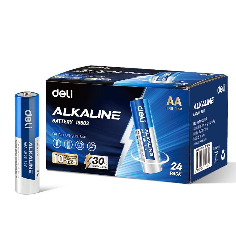 Deli Alkaline Battery AA 1.5V 24 Pcs | Leroy Merlin South Africa