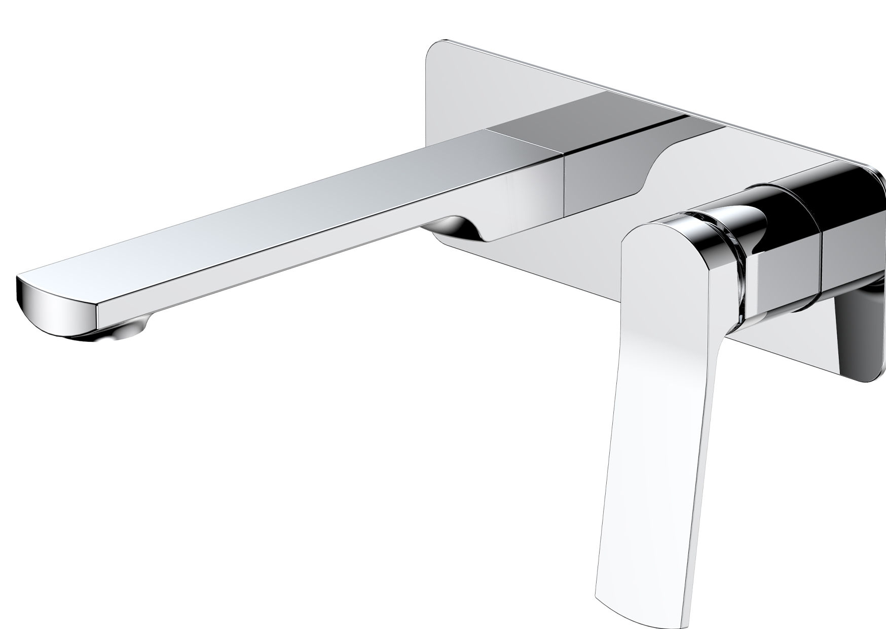Verona Wall Basin Mixer With Spout Premio - Chrome | LEROY MERLIN South ...