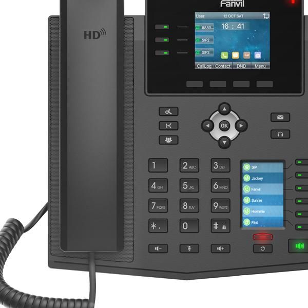 Fanvil 12Sip Gigabit Colour Screen Poe Voip Phone X4U | LEROY MERLIN ...