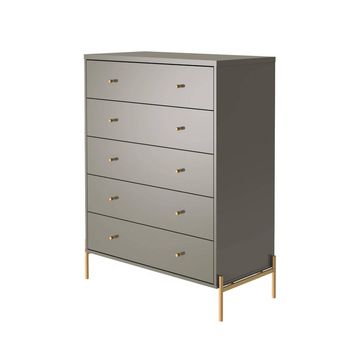 Jasper chest of drawers 94 cm with 5 drawers - Grey | LEROY MERLIN ...