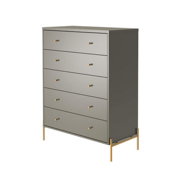Jasper 5 Drawer Dresser Grey LEROY MERLIN South Africa