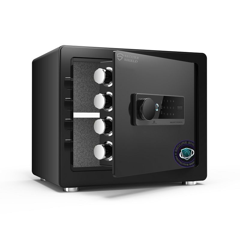 Steel Biometric Safety Box Fingerprint Safety Box Alarmed Safety Box ...