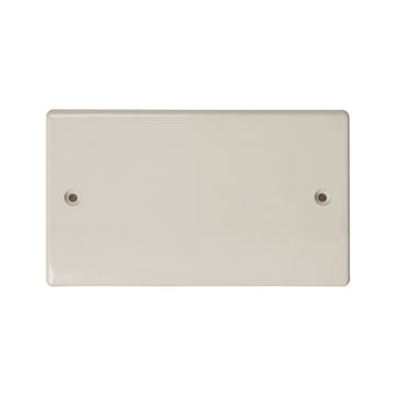 Eurolux - Socket Plate - Blank - White - Plastic - 148mm x 87mm - 3 ...
