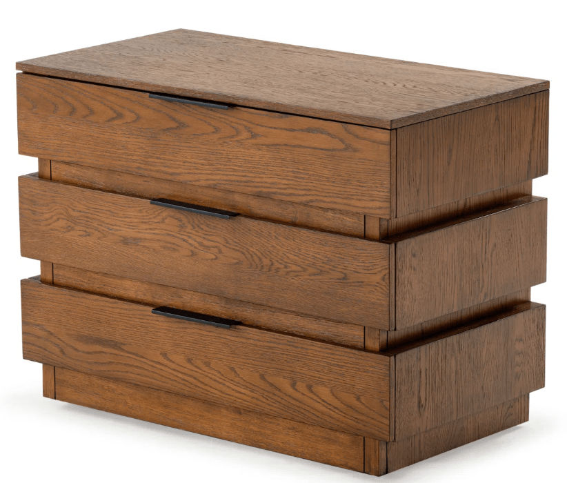 GreeenLine Interiors Mossie Mini Chest of Drawer Brown | Leroy Merlin ...