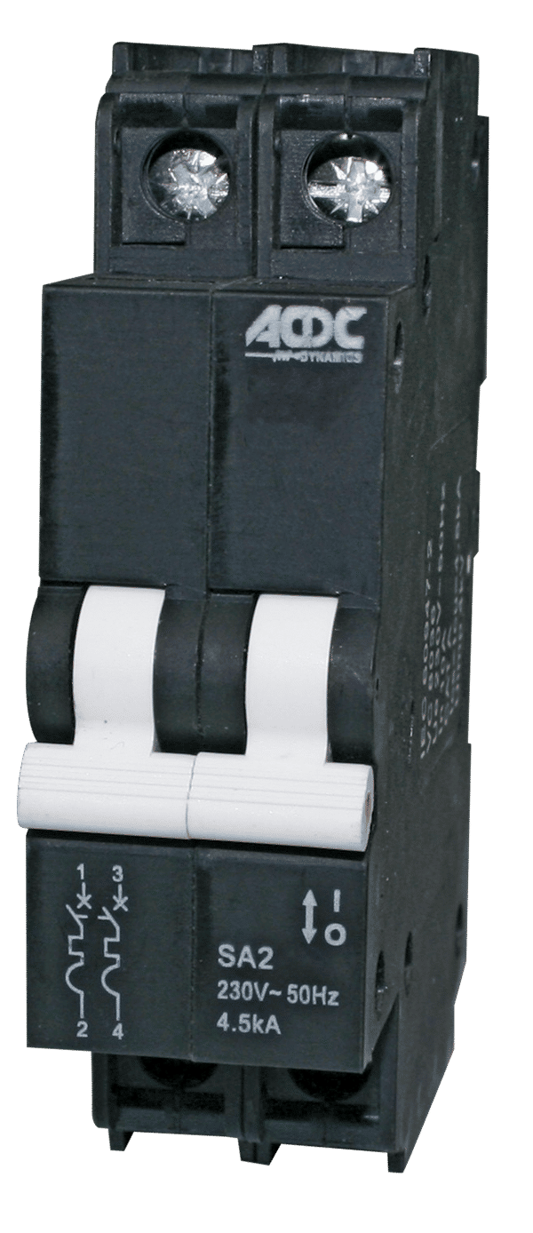 ACDC - Circuit Breaker - 13mm - 4.5kA - 2 Pole - C-Curve - 15A | LEROY MERLIN South Africa