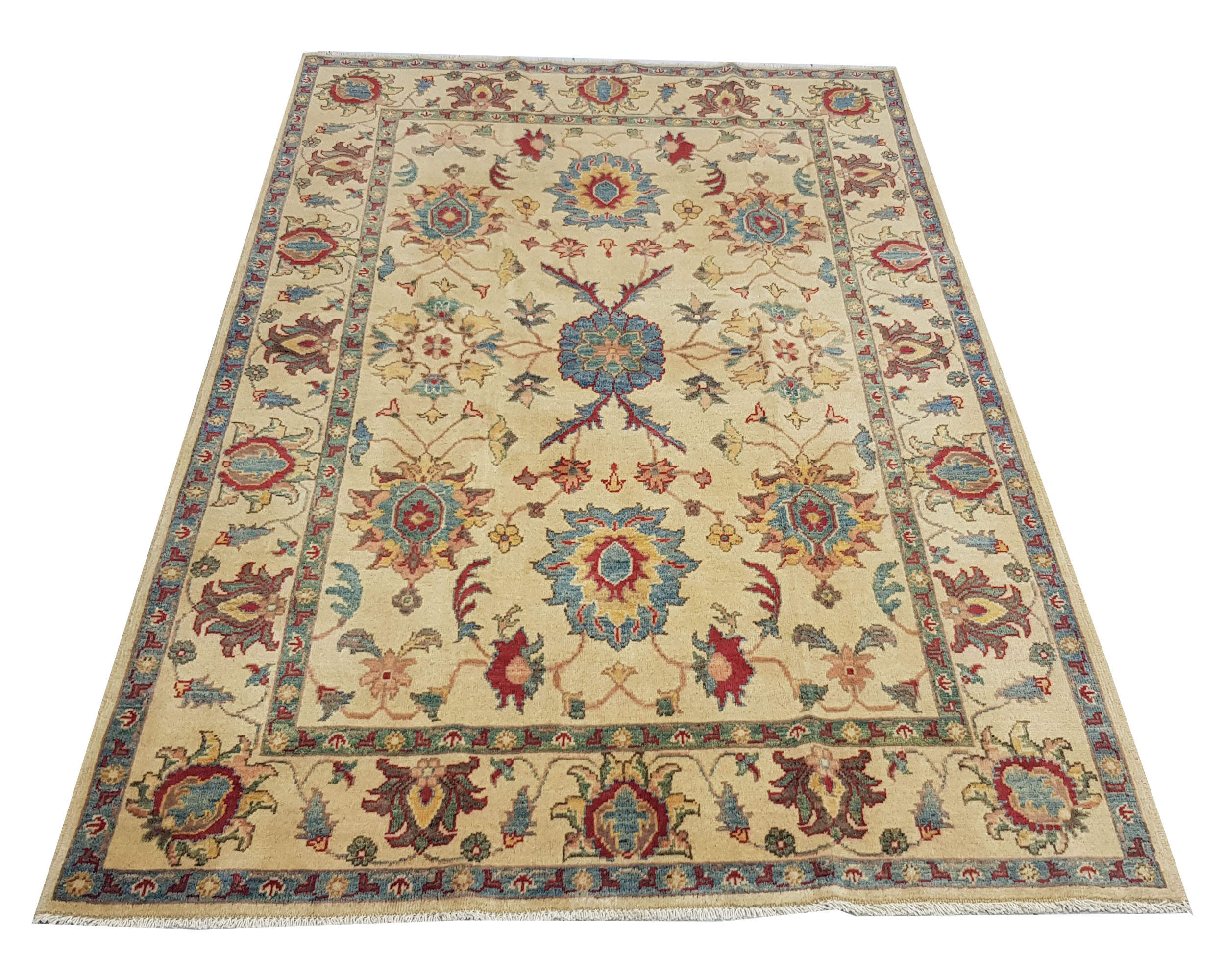 Beautiful Afghan Choubi Carpet 213 x 150 cm