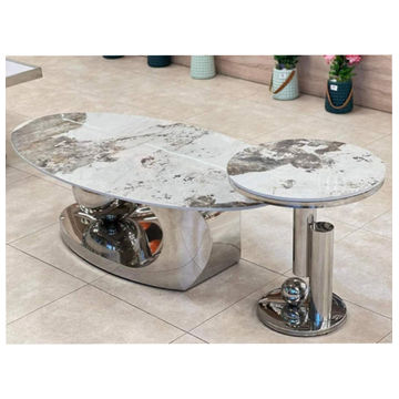 Elsa Coffee Table With Side Table -Silver | LEROY MERLIN South Africa