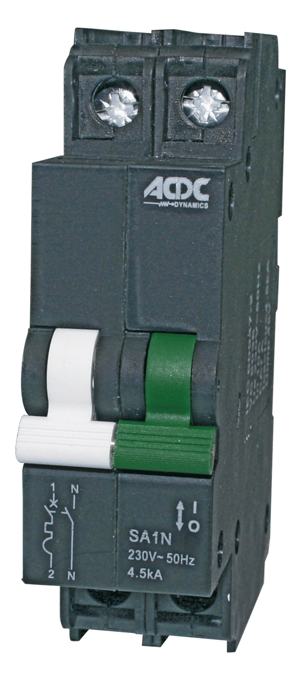 ACDC - Circuit Breaker - 13mm - 4.5kA - 1 Pole+N - 25A | LEROY MERLIN South Africa