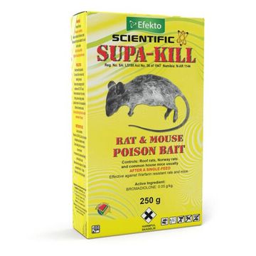 Rat and Mouse Grain Based Poison Bait SUPA KILL 250g. | Leroy Merlin ...