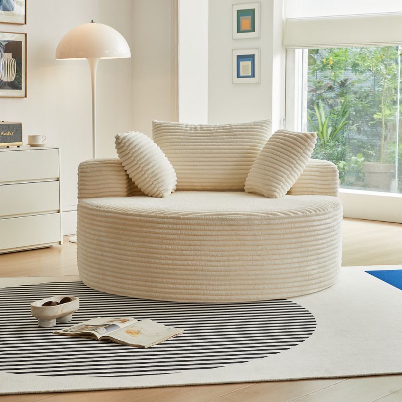 GOF Furniture – Luxe Round Corduroy Lounge Chair