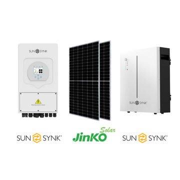 5kW Sunsynk Inverter | 5.12kWh Lithium battery | 6x 480W Jinko Solar ...