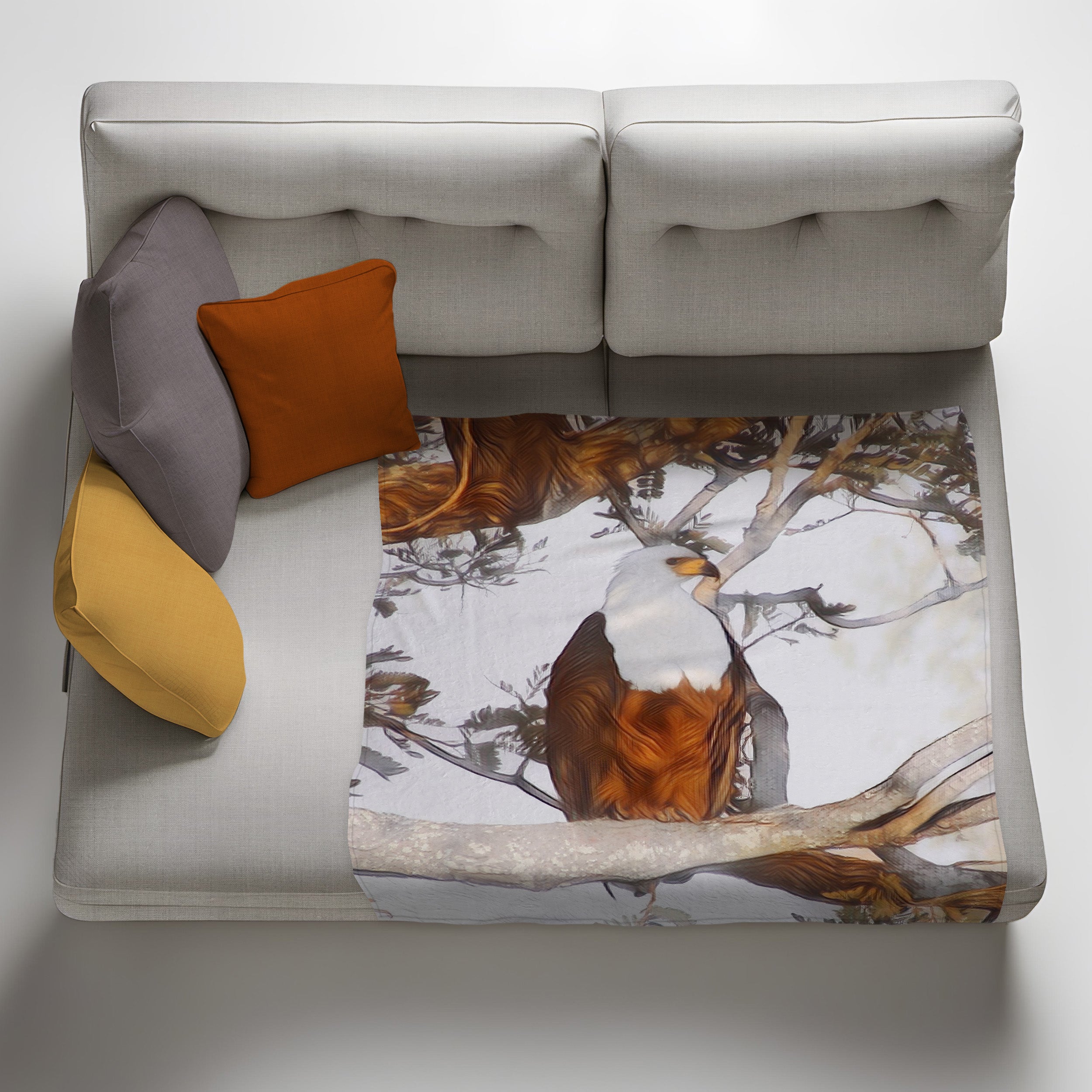 Fish Eagle Light Weight Fleece Blanket by Jinge for Fifo | LEROY MERLIN ...