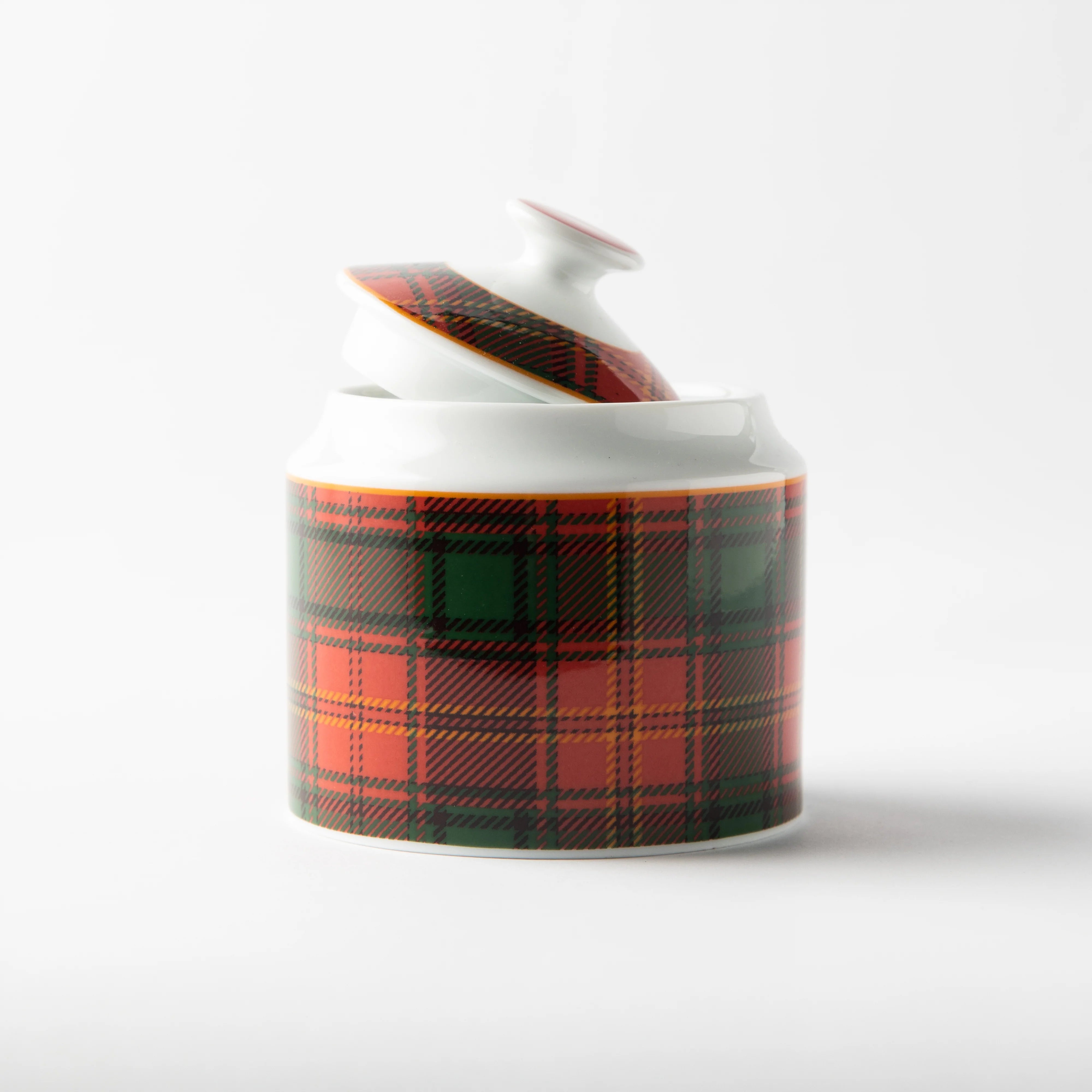 Jenna Clifford Red Tartan Sugar Pot | LEROY MERLIN South Africa