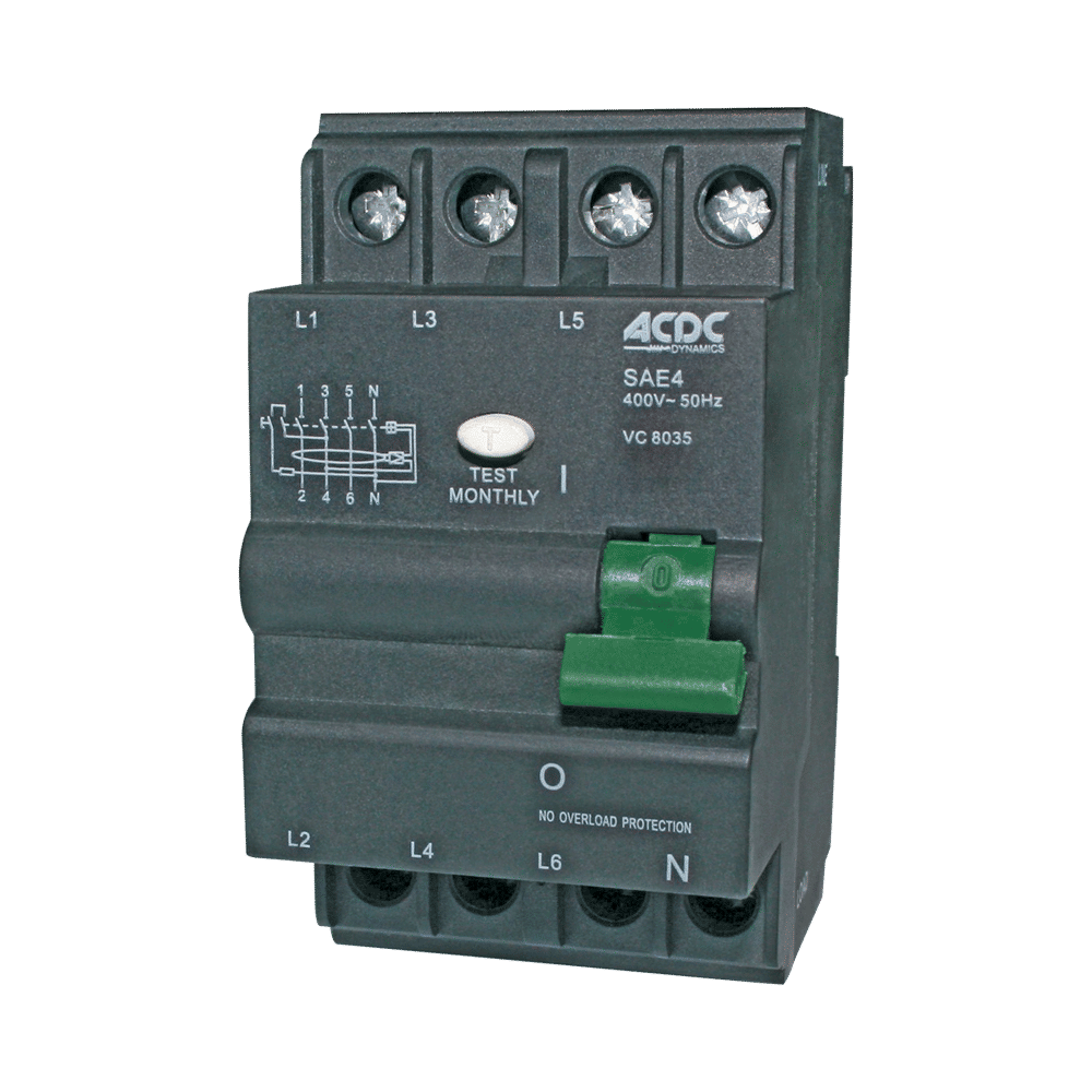 ACDC - Earth Leakage Relay - 4 Pole - 13mm - 63A | LEROY MERLIN South ...