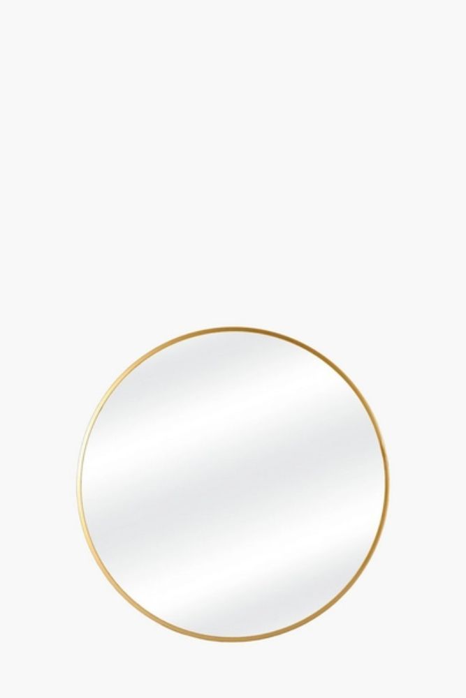 Metal Round Mirror – 72cm Modern Wall Mirror with Metal Frame | Leroy ...