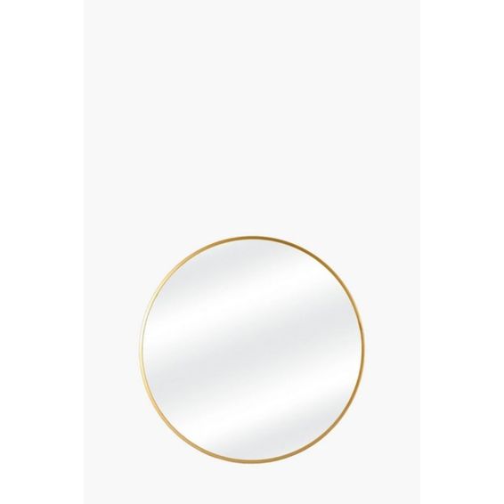 Metal Round Mirror – 72cm Modern Wall Mirror with Metal Frame | Leroy ...