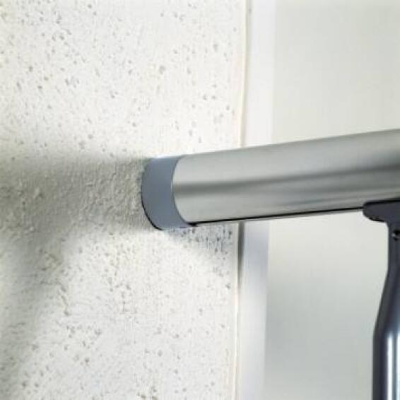Handrail Accessory Wall Starter Aluminium Light Grey | Leroy Merlin ...
