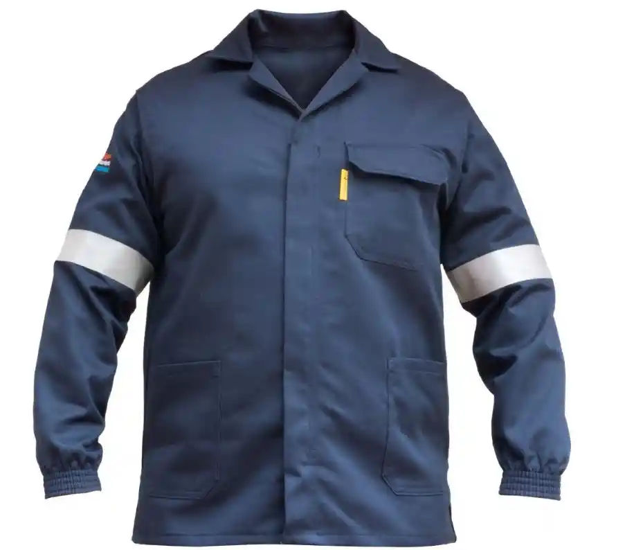 Dromex - D59 Flame And Acid Resistant Navy Blue Jacket | Leroy Merlin ...