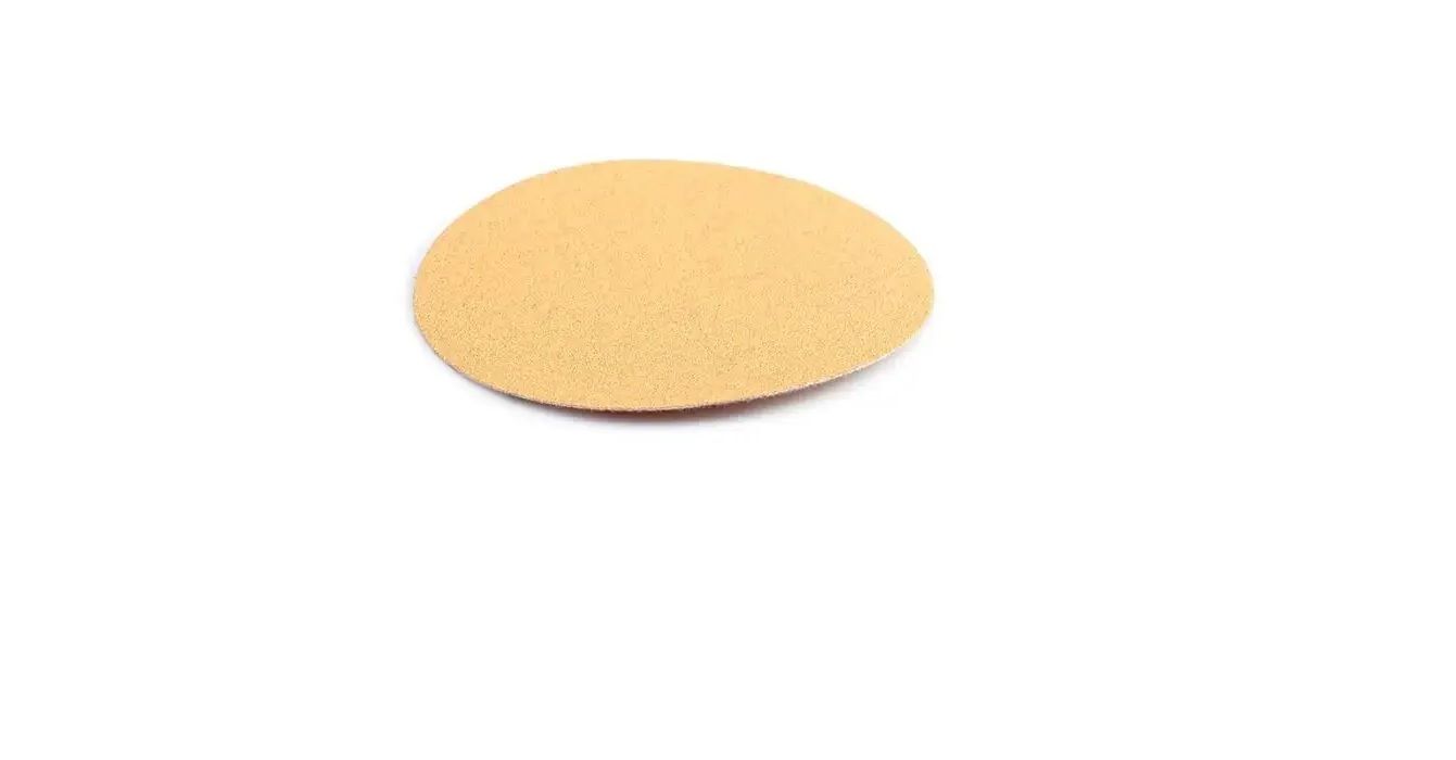 Gold Sanding Disc, Grip, Plain, 125mm, P100 (4 pack) BY WOODLY