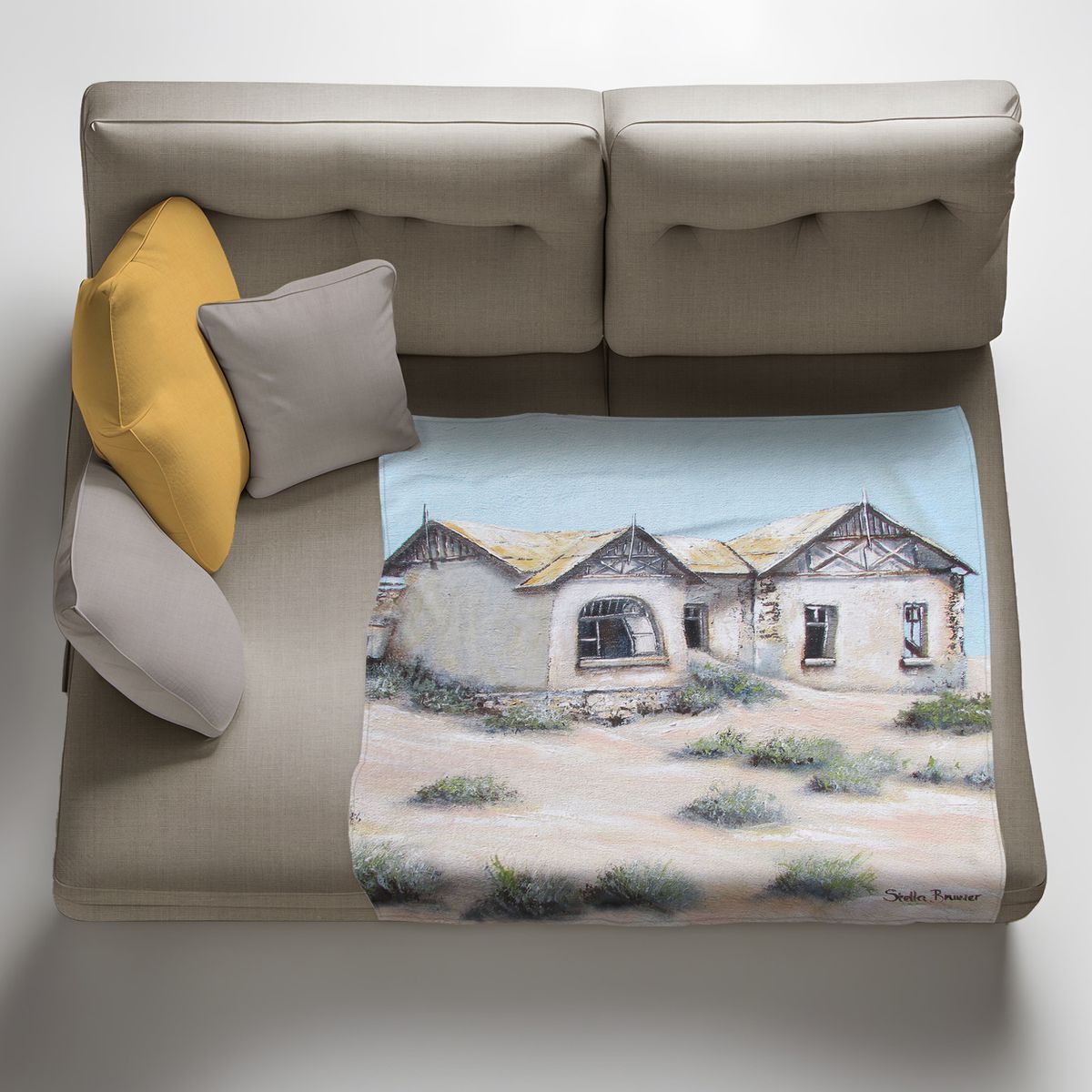 Home in a Lost Town Light Weight Fleece Blanket By Stella Bruwer ...