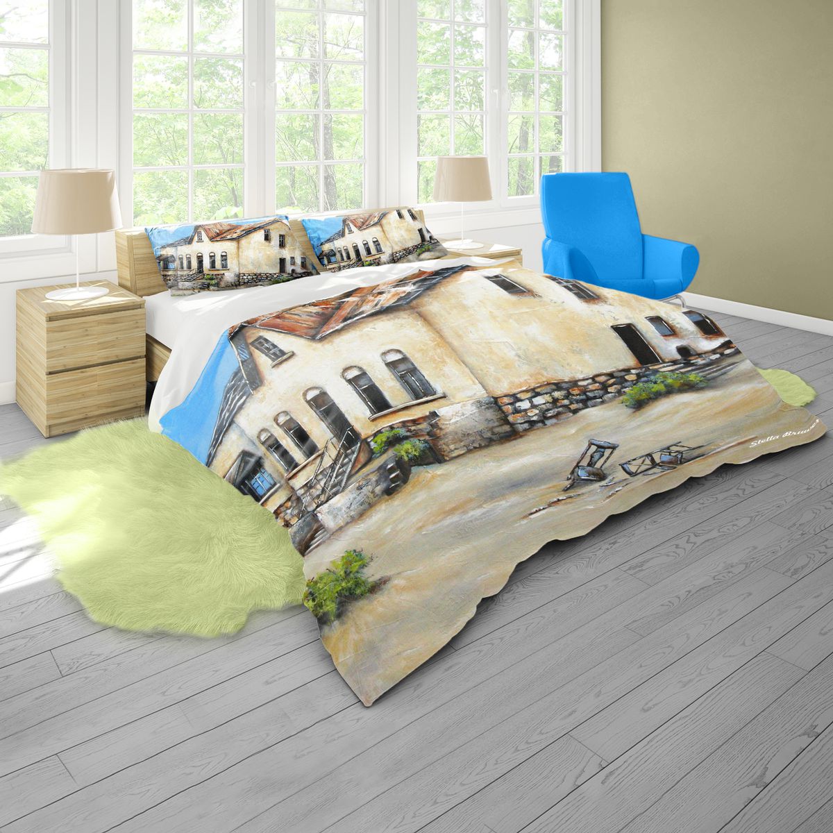Desert House By Stella Bruwer Duvet Cover Set Queen | LEROY MERLIN ...