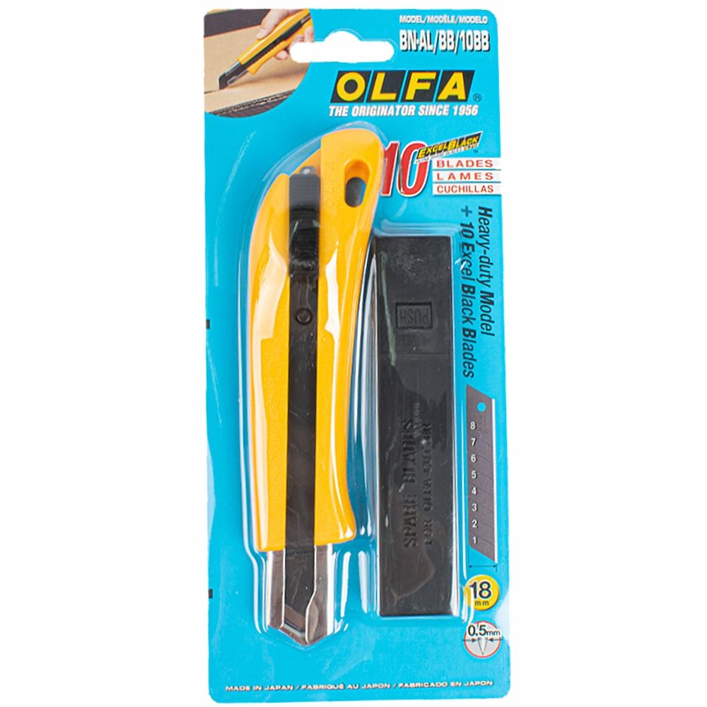 Olfa Heavy Duty Cutter With 10 Excel Black Blades | Leroy Merlin South Africa
