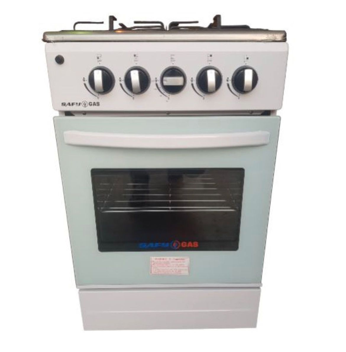 SAFY Freestanding 4 Burner & Oven Combined Gas Cooker | LEROY MERLIN ...