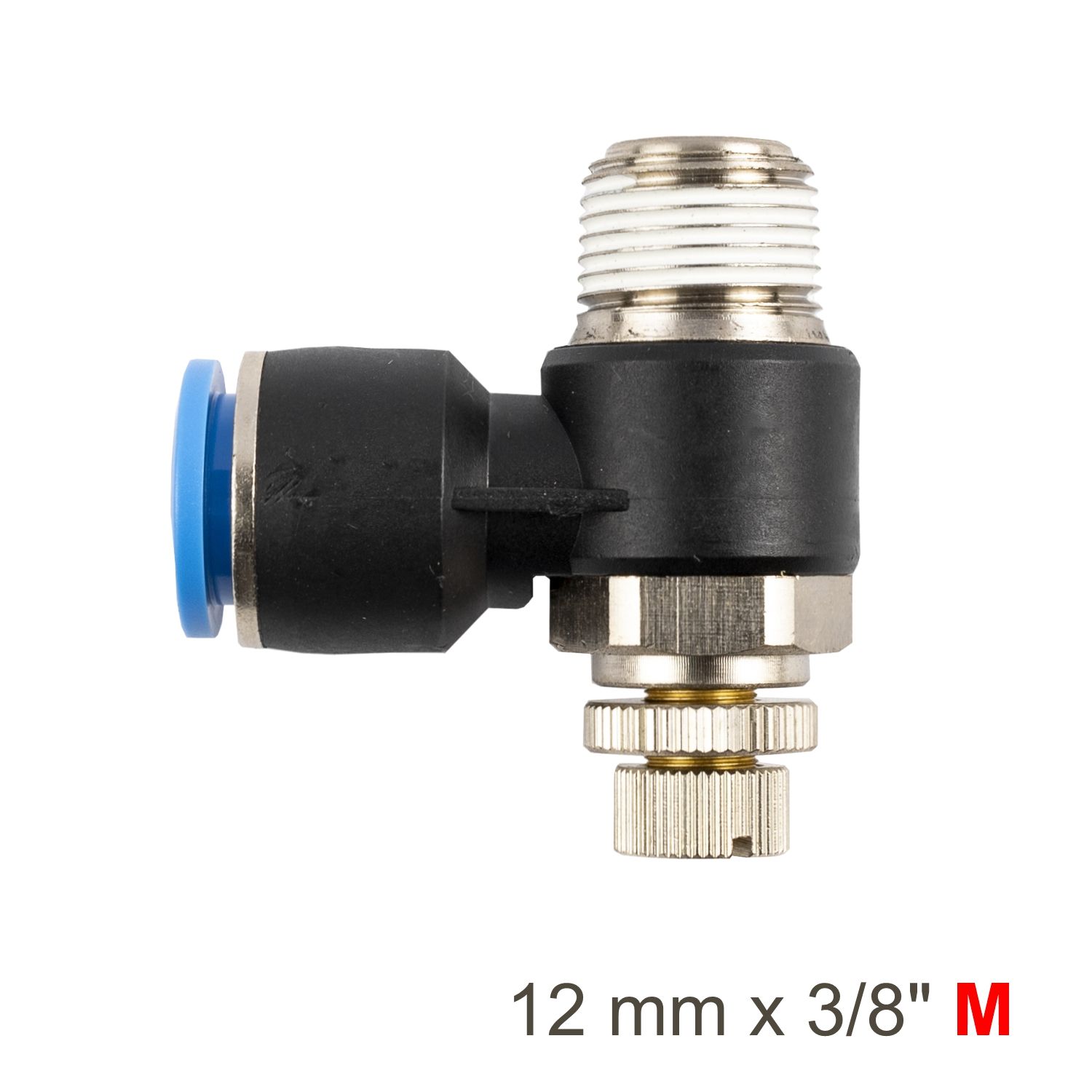 FLOW CONTROL SWIV. ELBOW PU 12MM X 3/8' M | LEROY MERLIN South Africa