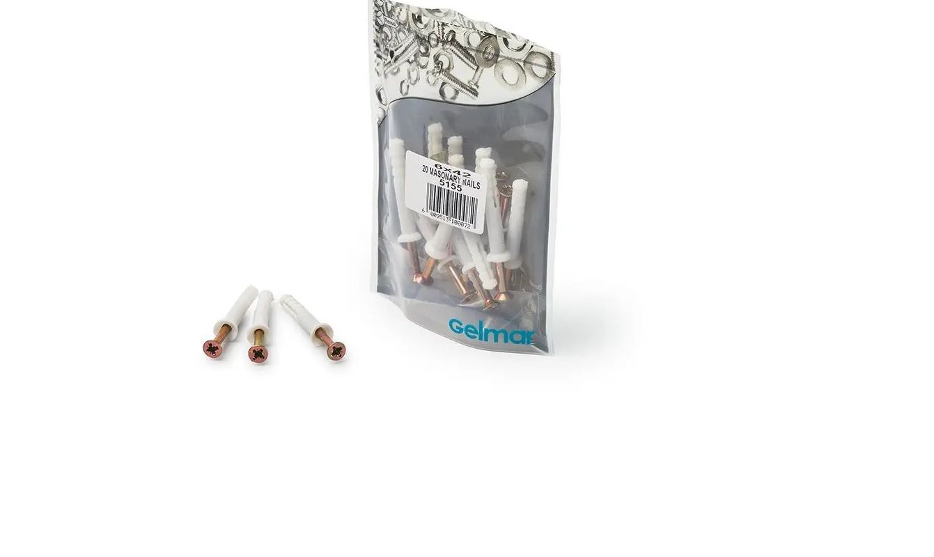 Masonry Nails, 6mm x 42mm, 20 Pieces (4 pack) BY WOODLY | Leroy Merlin ...