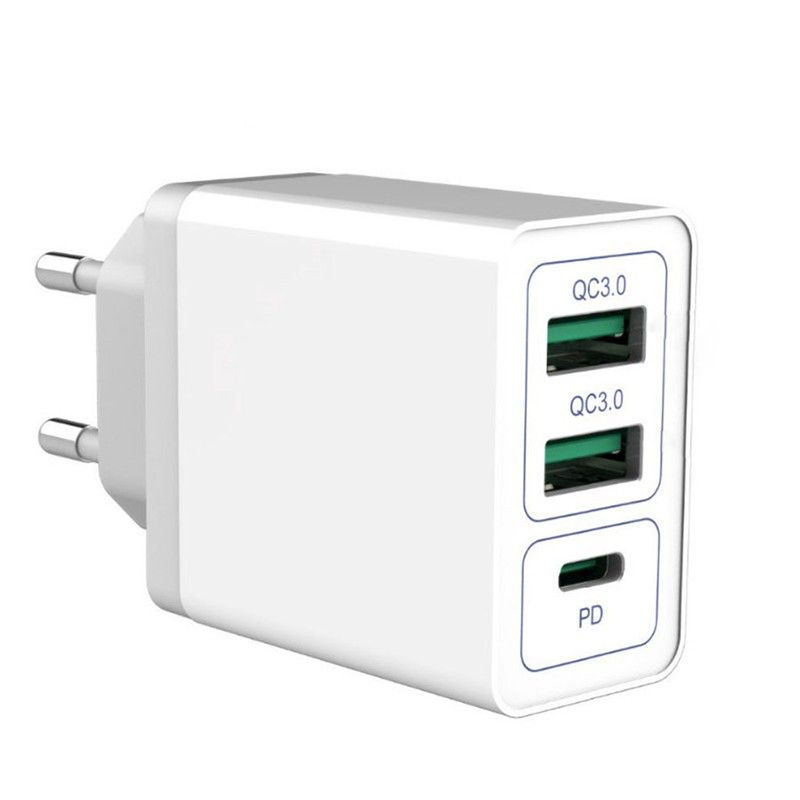 USB Type-C PD Power Delivery and Quick Charge QC3.0 30W AC Wall Charger ...