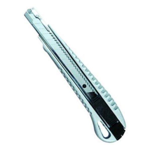 Utility Knife. Auto Lock, Rubber Grip, 9mm