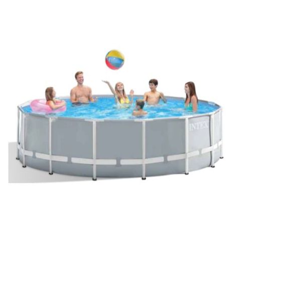 INTEX Round Metal Frame Above-Ground Pool – Family Edition-3.66mx0.76m ...