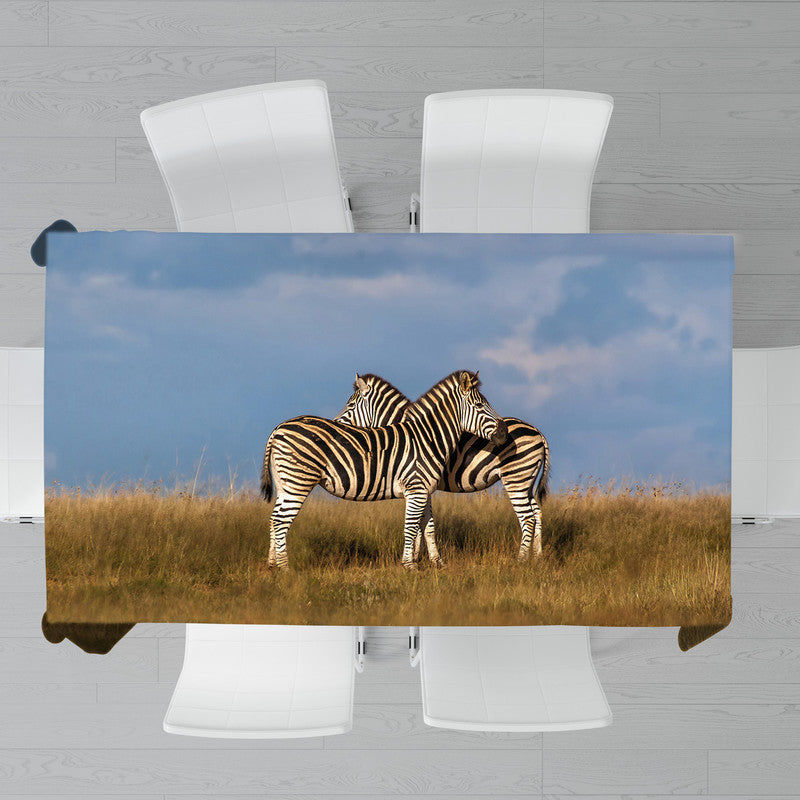 Hugging Zebras By Fanie Heymans Rectangle Tablecloth | LEROY MERLIN ...