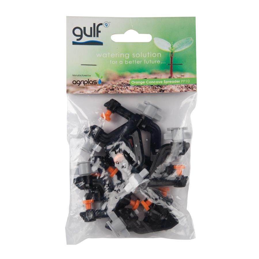 Gulf Sprinkler - Orange Concave Spreader (10Piece) - 4 Pack | Leroy ...