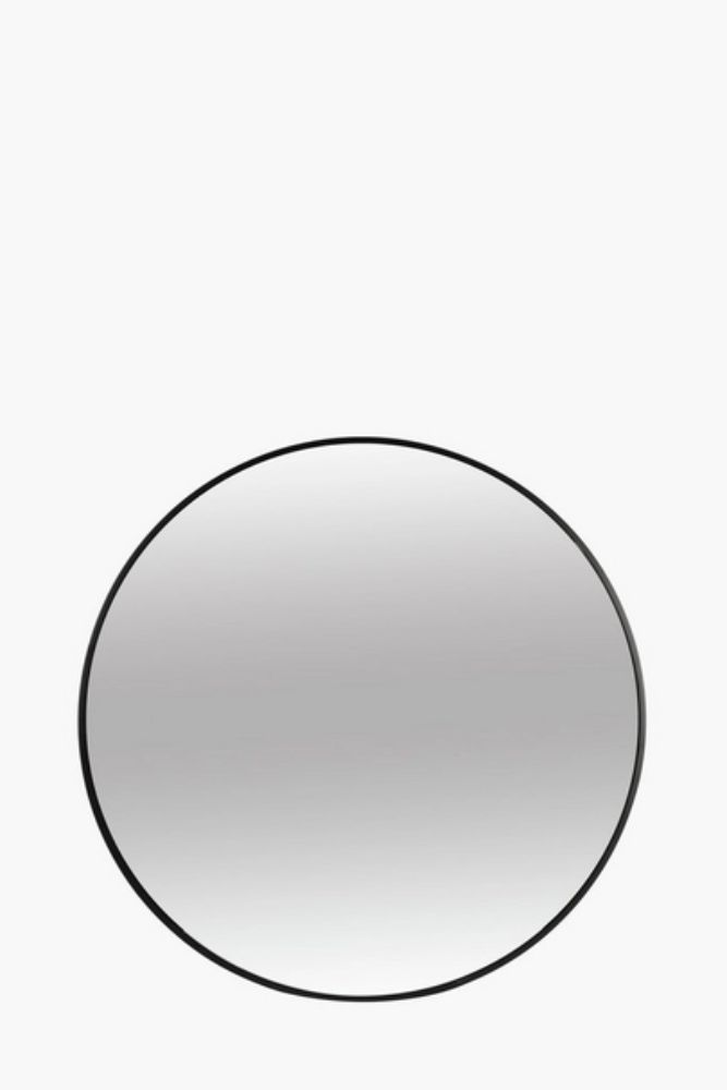 Metal Round Mirror – 72cm Modern Wall Mirror with Metal Frame | Leroy ...