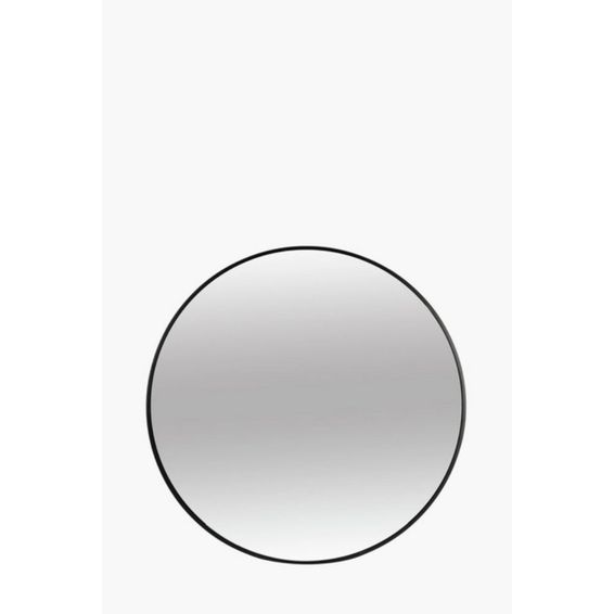 Metal Round Mirror – 72cm Modern Wall Mirror with Metal Frame | Leroy ...