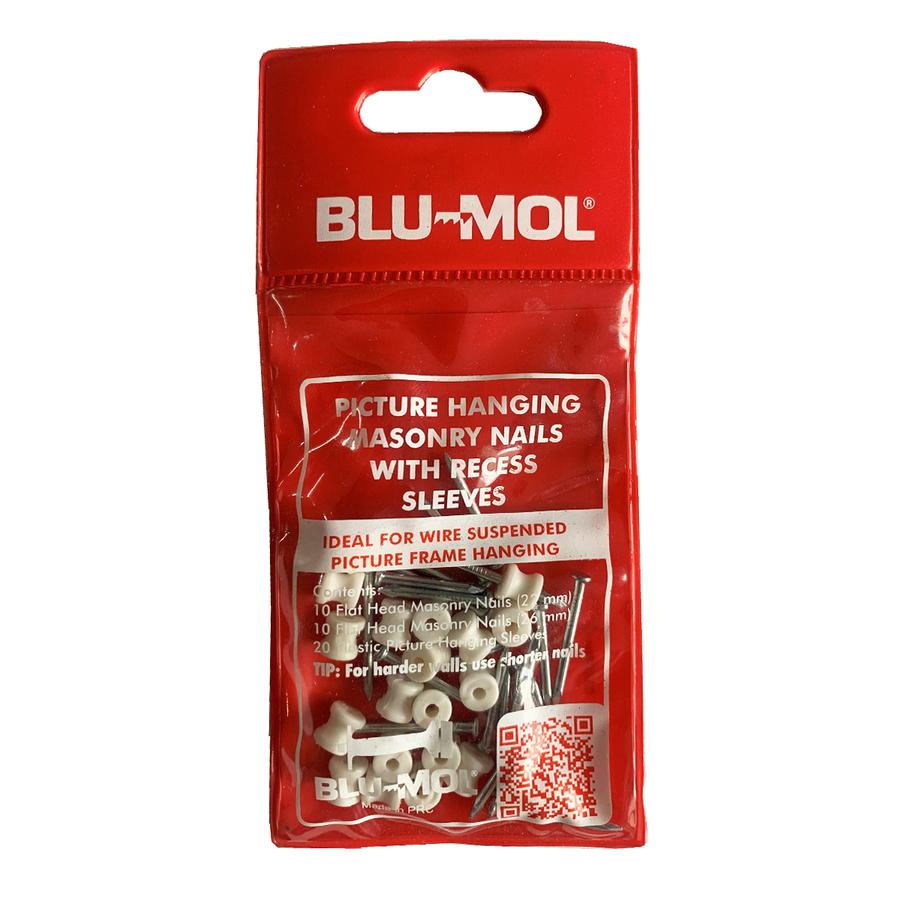 Blu-Mol Standard Nails With Recess Sleeves 22&26Mm - 3 Pack | Leroy ...