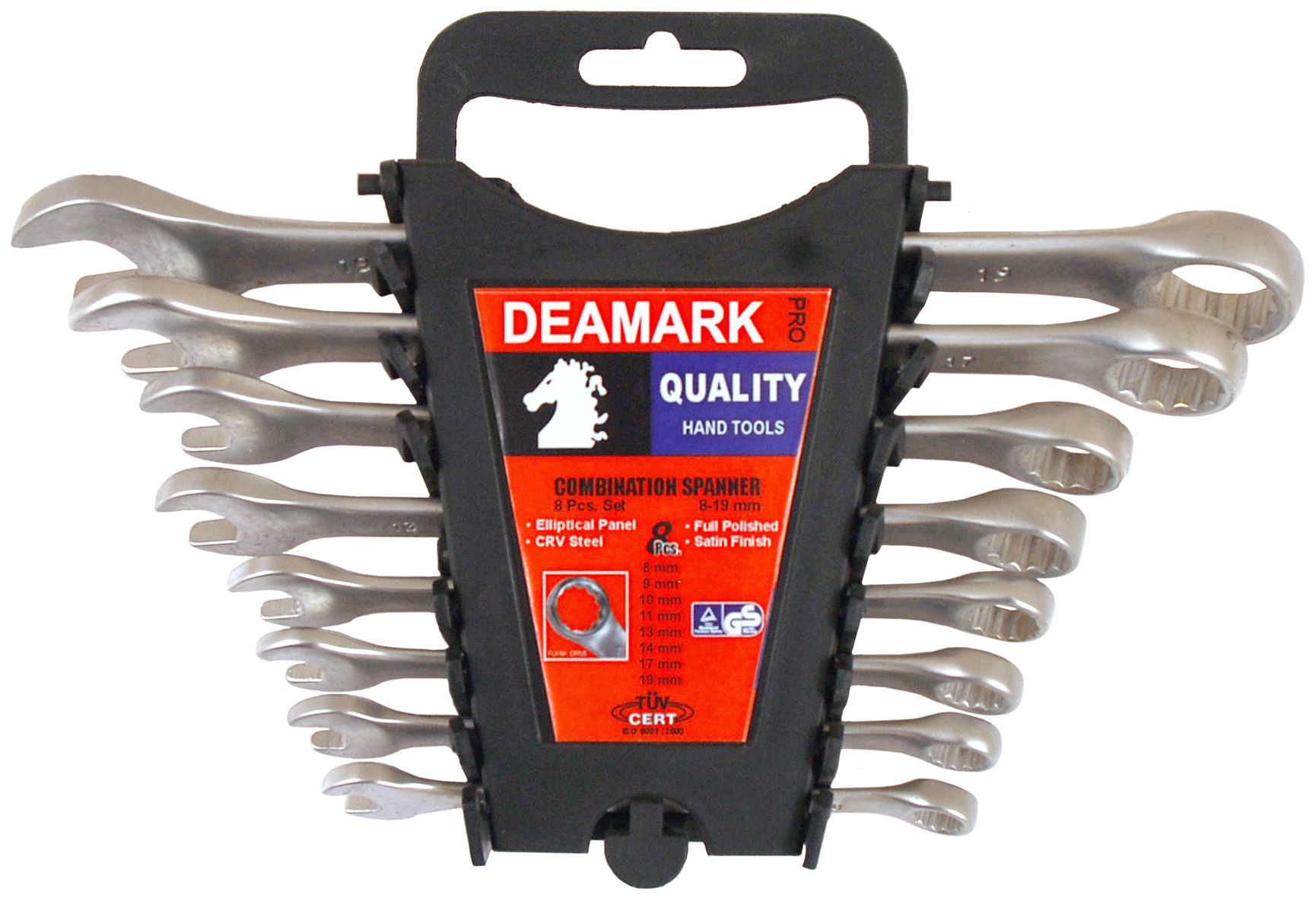 Deamark - Combi Spanner Set 8 Piece (8mm-19mm) Din3113A Cr-V - 2 Pack ...