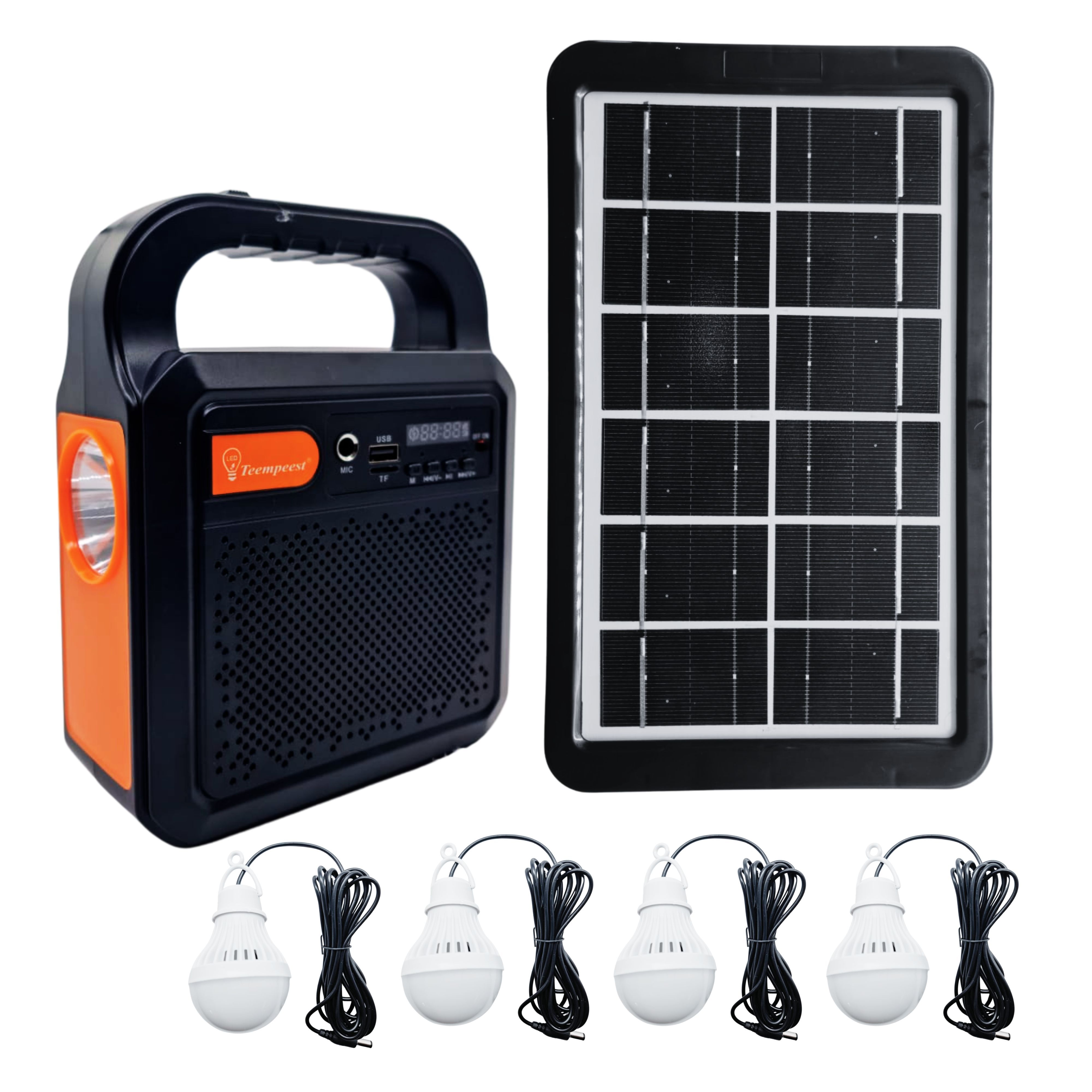 MK-SL6020 Solar LED Multi Function Lighting and Speaker System | LEROY ...