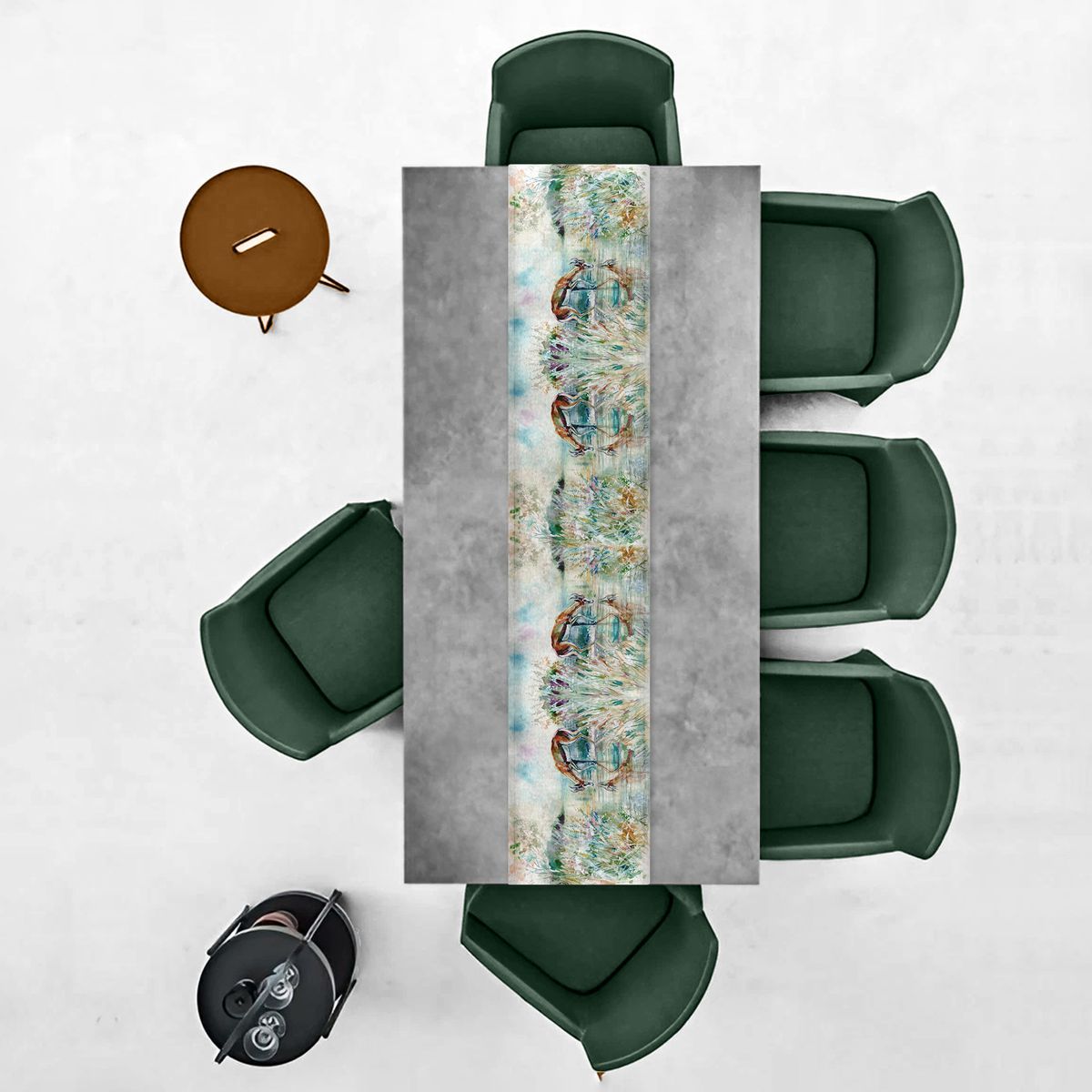 Springbok Watering Hole By Kristin Van Lieshout Table Runner | LEROY ...