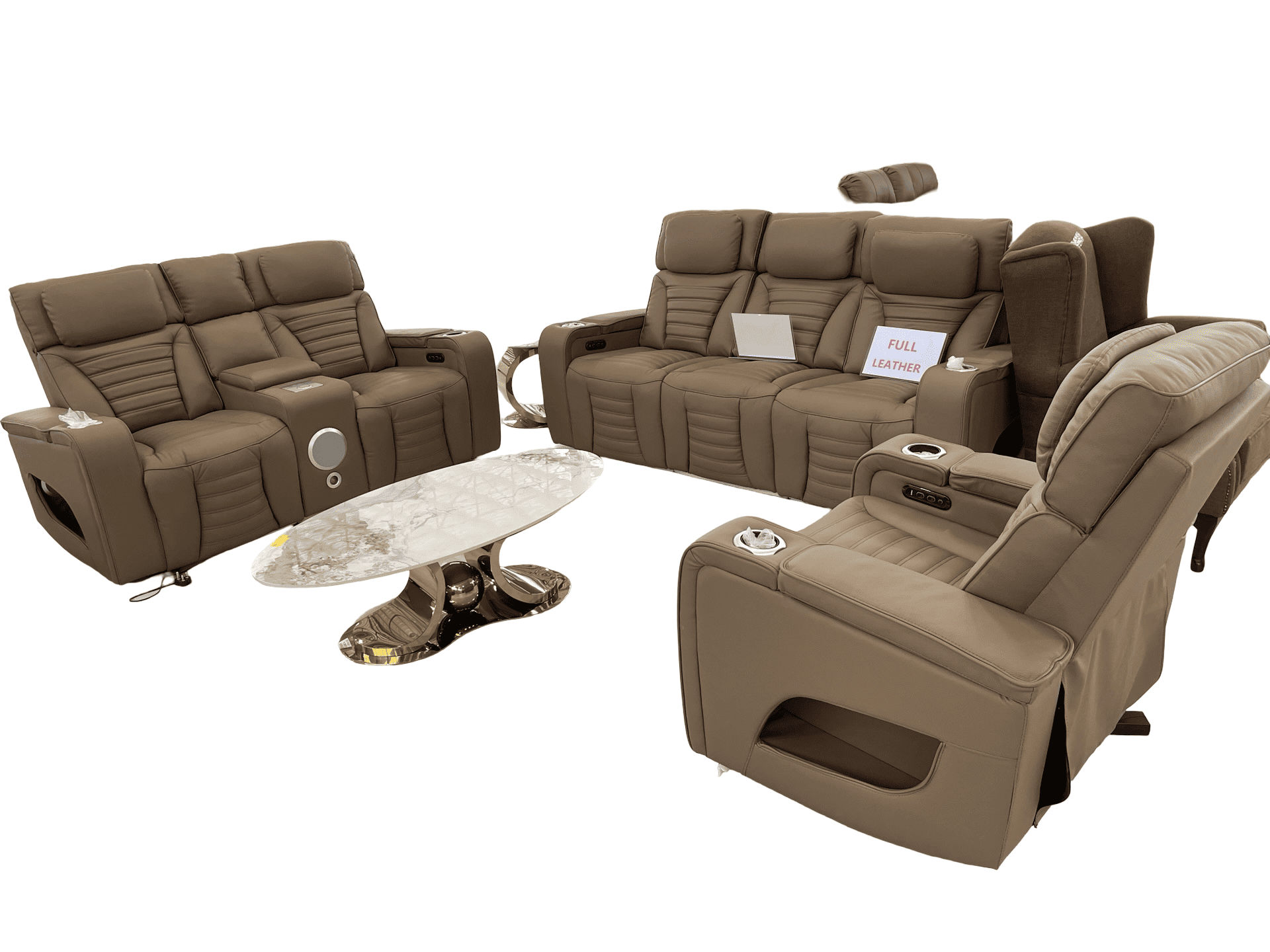 Ultimate Home Theater Recliner Set