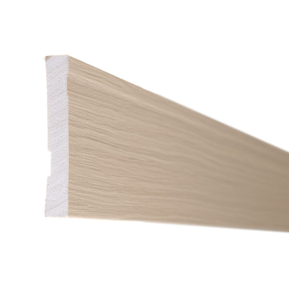 Polymer Skirting Plastic 100mm - Nebraska Oak 2400 x 100 x 2mm | Leroy ...