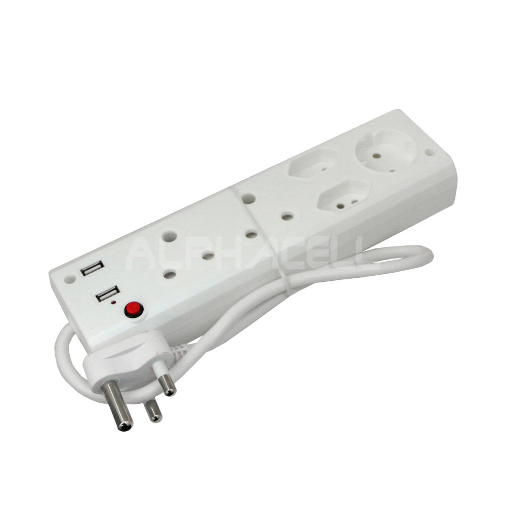 MULTIPLUG - 5 way:2X16A,2xnew 16A,Schuko 5A,2Xusb | Leroy Merlin South ...