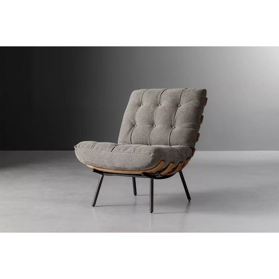 FIDEL CHAIR MID-CENTURY FABRIC CHAIR STORM | Leroy Merlin South Africa