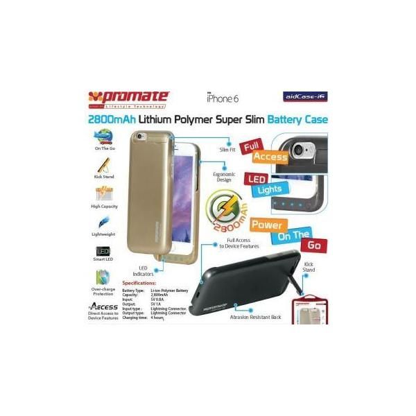 Promate Aidcase-I6 2800Mah Lithium Polymer Super Slim Battery Case ...