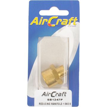 Aircraft - Reducing Manifold 1/8 x 3/8 F/F 1 Piece Pack - 6 Pack ...
