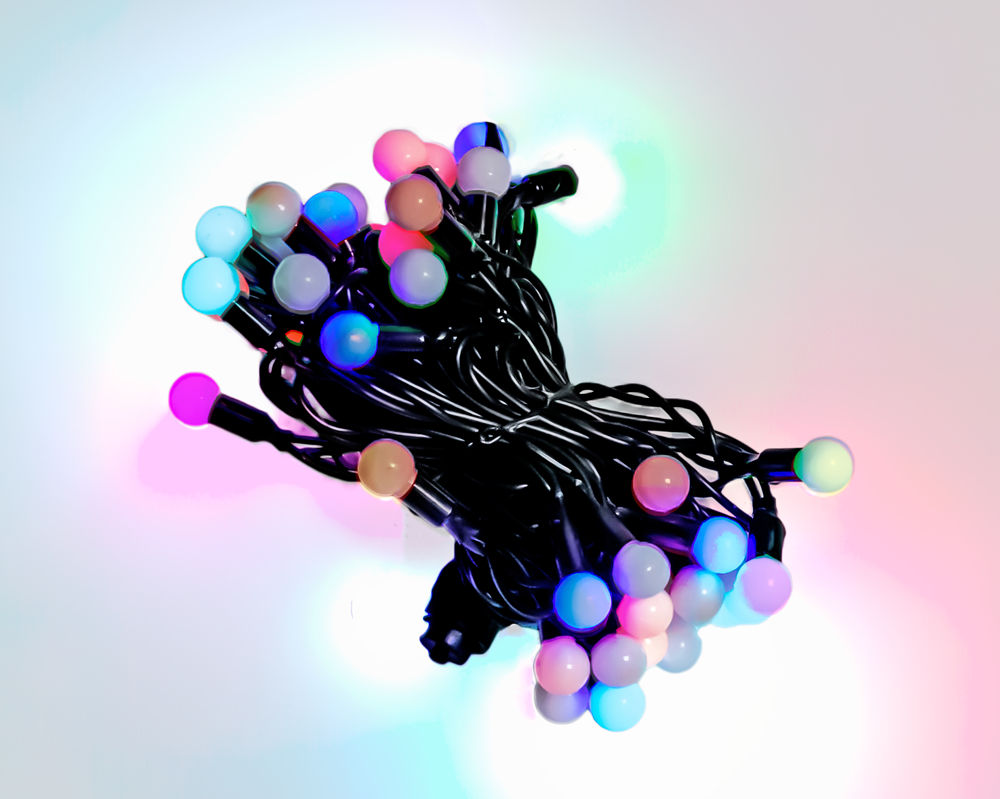 Ball String Lights Auto Changing RGB 10M