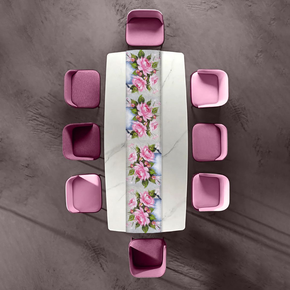 Pink Roses By Stella Bruwer Table Runner | LEROY MERLIN South Africa